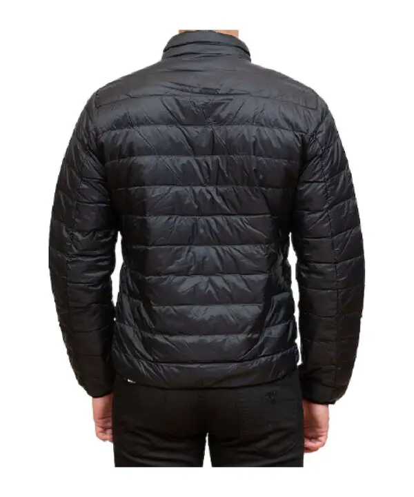 EA7 Quilted Puffer Jacket With Logo Detail