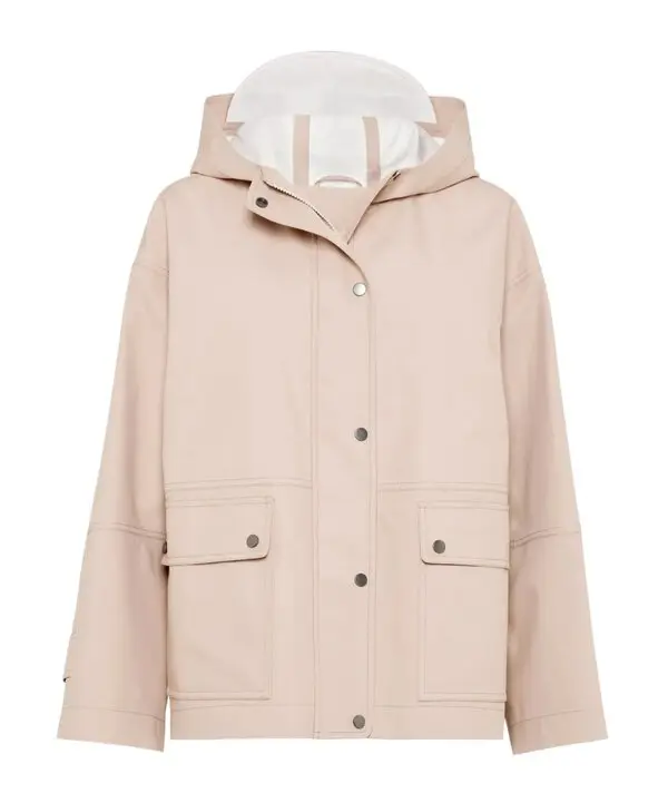 Brunello Cucinelli Water-resistant Canvas Jacket - Nude