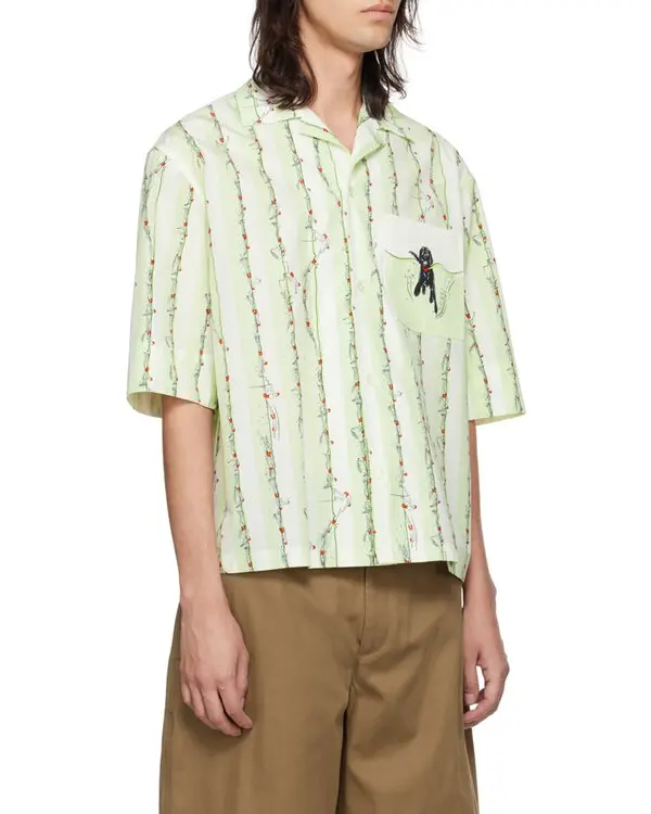 Bottega Veneta Short Sleeved Striped Shirt