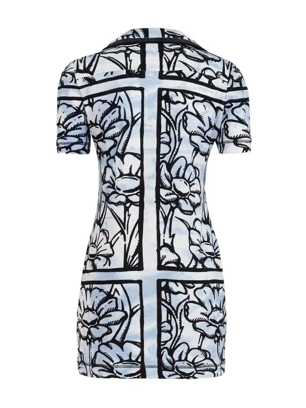 Fendi Short Sleeve Printed Dress