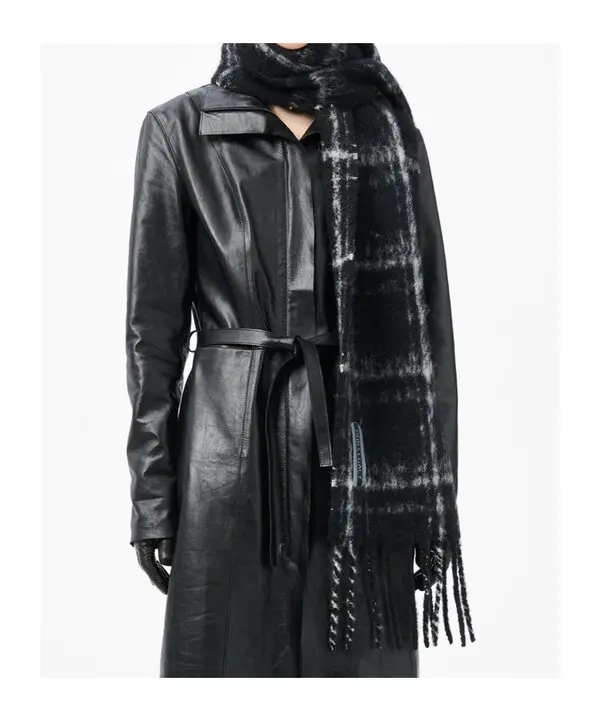 Our Legacy Estate Fringed Scarf - Black