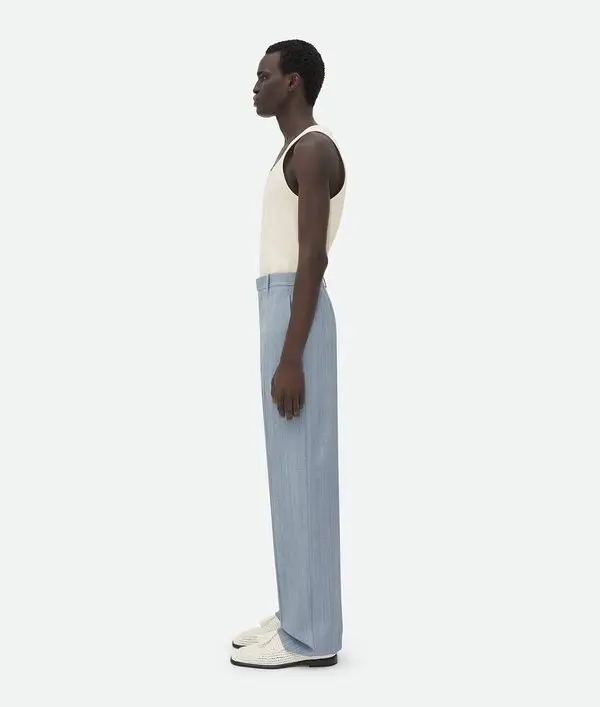 Bottega Veneta Embroidered Detailed Straight-leg Pants