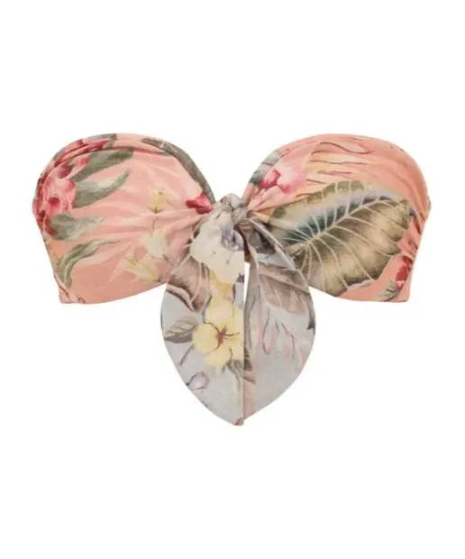 Zimmermann Coco Scarf Tie Bikini Top - Nude
