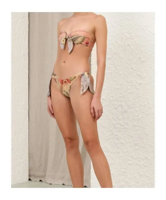 Zimmermann Coco Scarf Tie Bikini Top - Nude