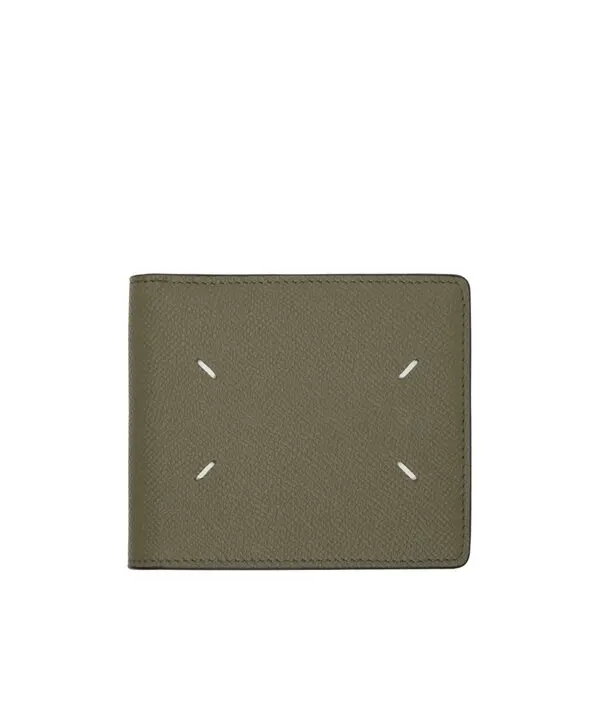 MAISON MARGIELA Four-stitch Bi-fold Wallet - Khaki