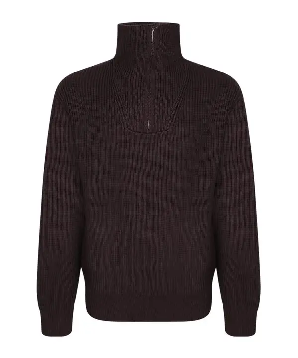 Officine Générale Half-zip High Collar Knitwear