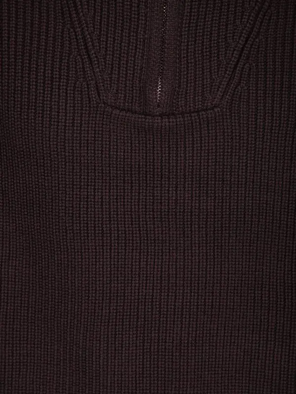 Officine Générale Half-zip High Collar Knitwear