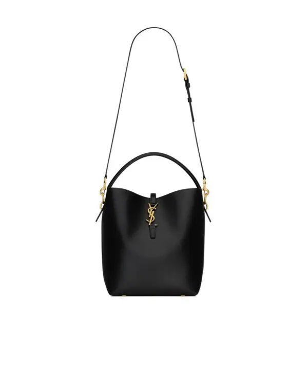 Saint Laurent Le 37 Logo Plaque Shoulder Bag - Black