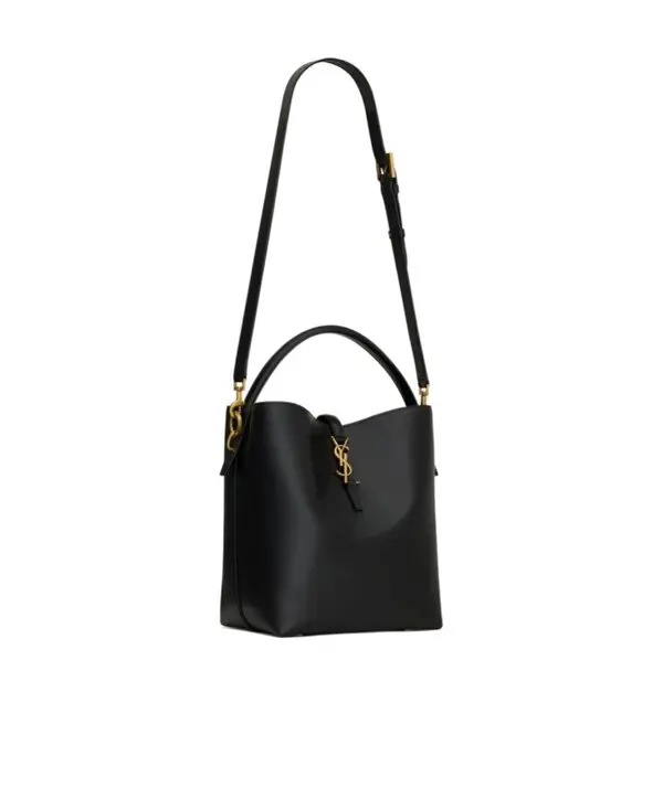 Saint Laurent Le 37 Logo Plaque Shoulder Bag - Black