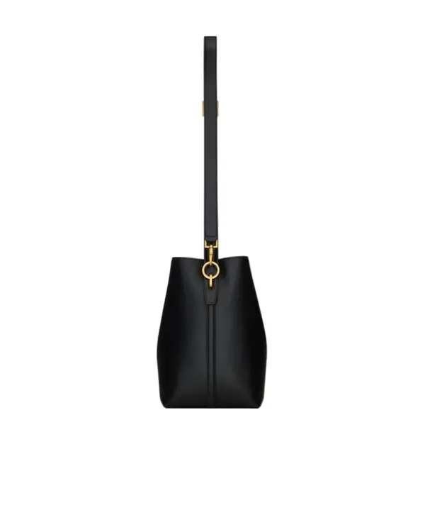Saint Laurent Le 37 Logo Plaque Shoulder Bag - Black