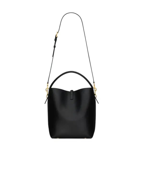 Saint Laurent Le 37 Logo Plaque Shoulder Bag - Black