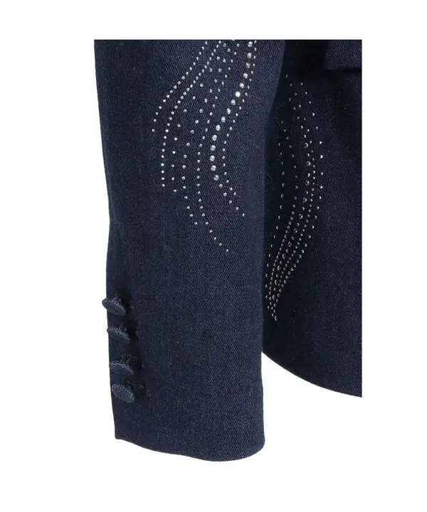 DONDUP Double Breasted Embellished Blazer - Blue