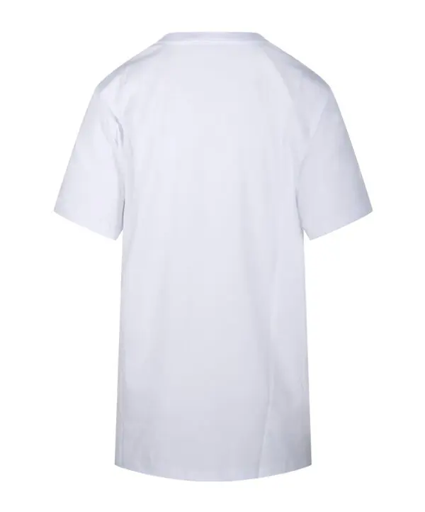 Max Mara Logo Embroidered Crewneck Top - White