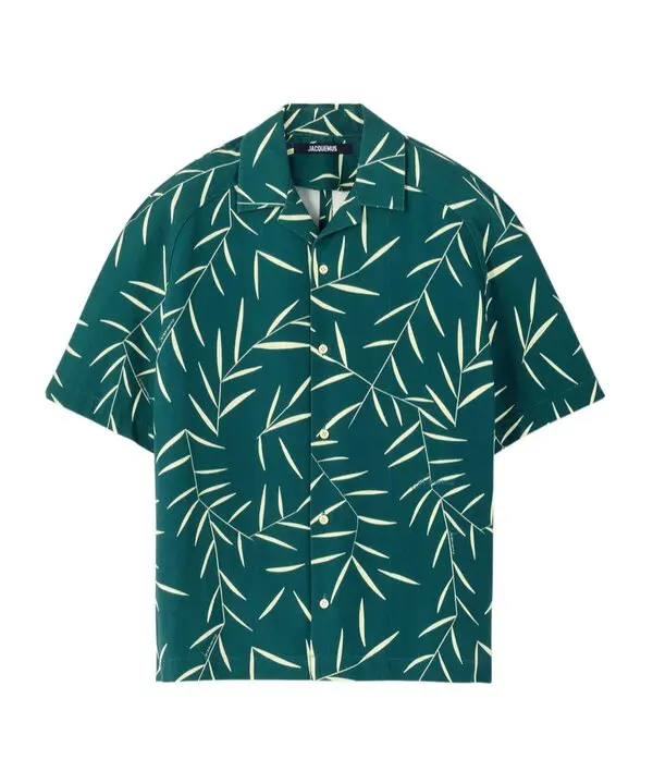Jacquemus Leaf Printed Short-sleeved Shirt