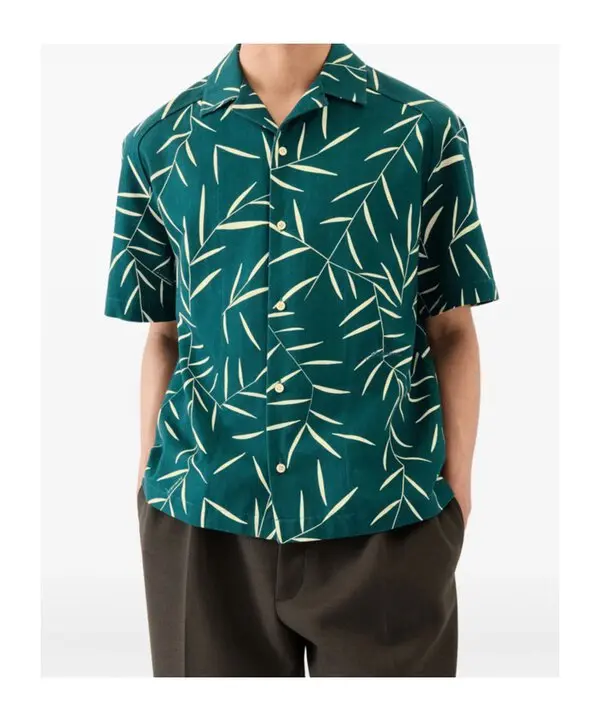 Jacquemus Leaf Printed Short-sleeved Shirt