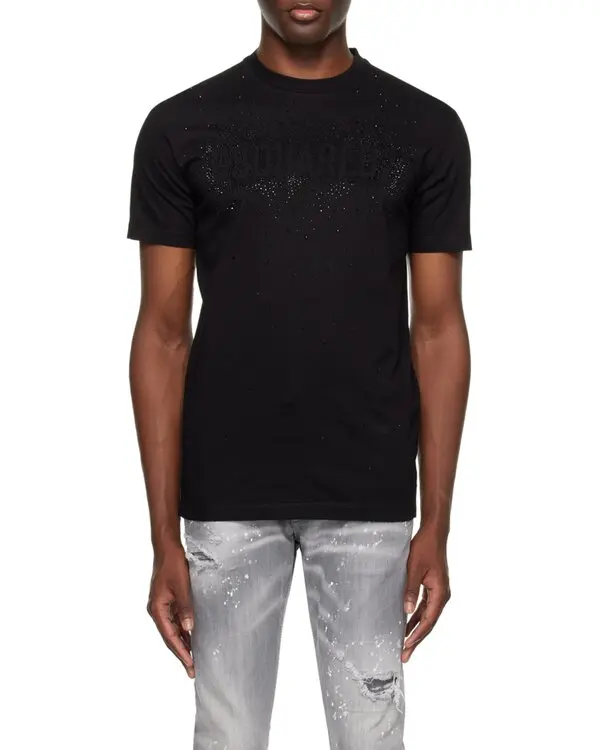 Dsquared2 Logo Embellished Crewneck T-shirt