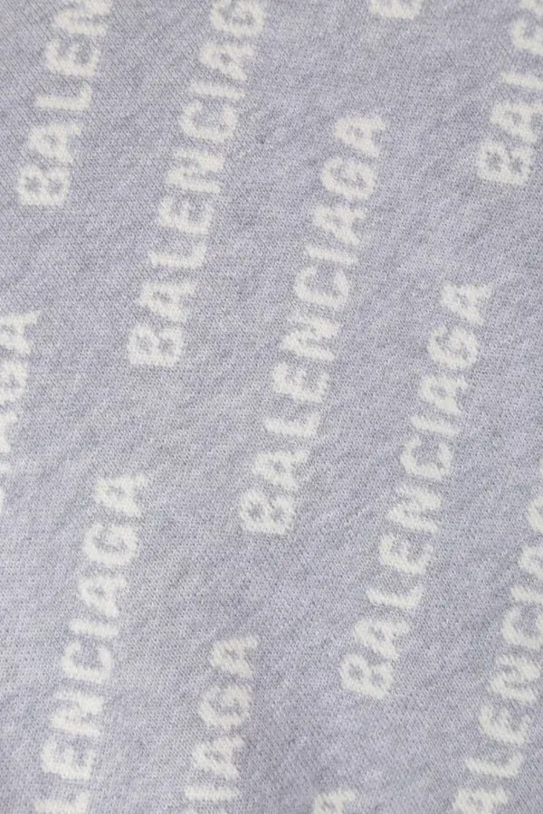 Balenciaga Allover Logo Knit Jumper