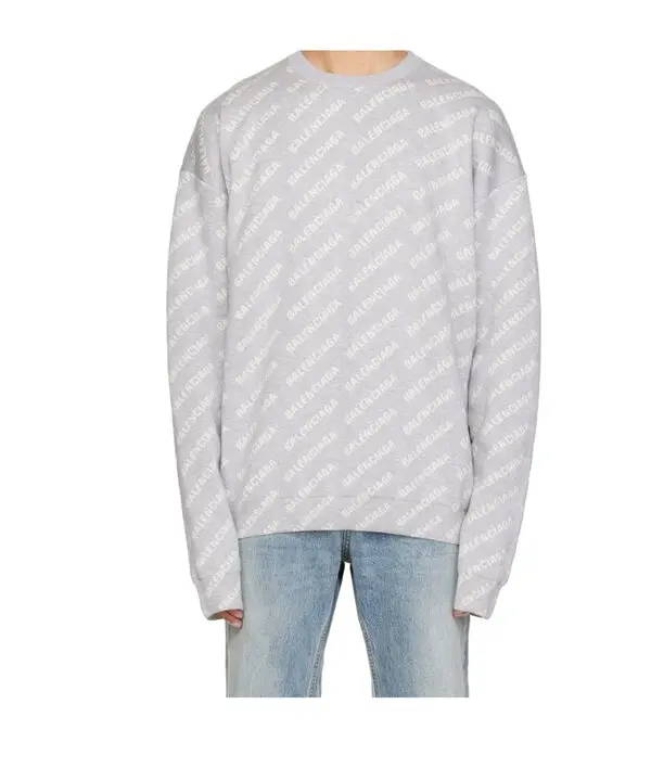 Balenciaga Allover Logo Knit Jumper