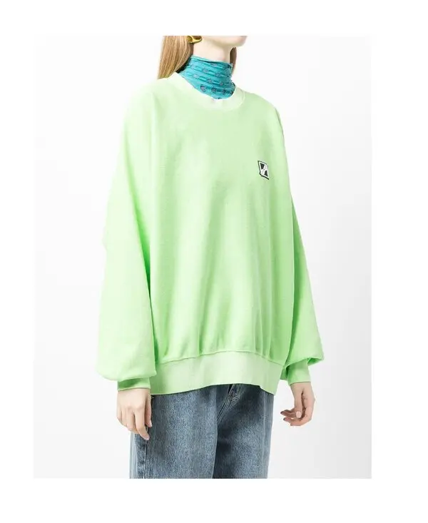 We11Done Logo Print Relaxed Fit Sweatshirt