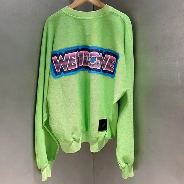 We11Done Logo Print Relaxed Fit Sweatshirt