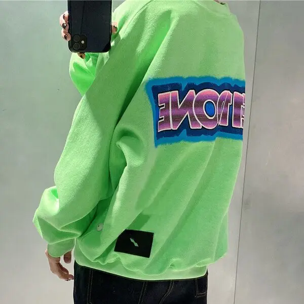 We11Done Logo Print Relaxed Fit Sweatshirt