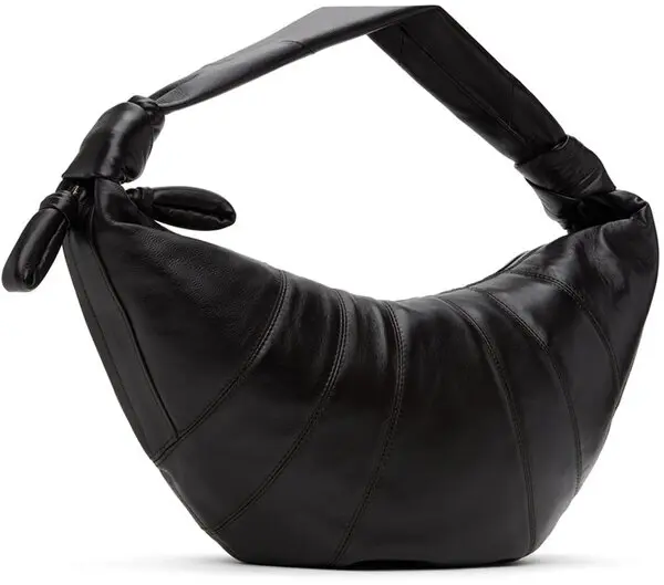 LEMAIRE Croissant Knot Shoulder Bag - Dark Chocolate