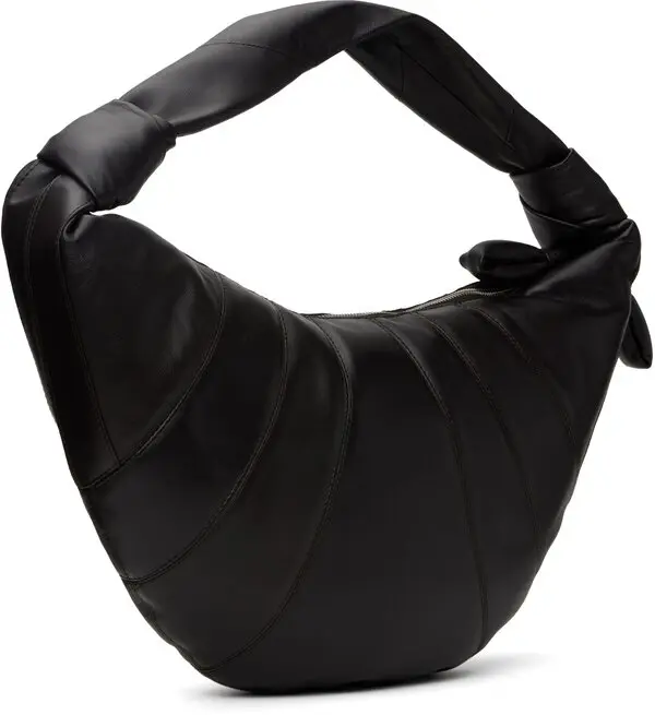 LEMAIRE Croissant Knot Shoulder Bag - Dark Chocolate