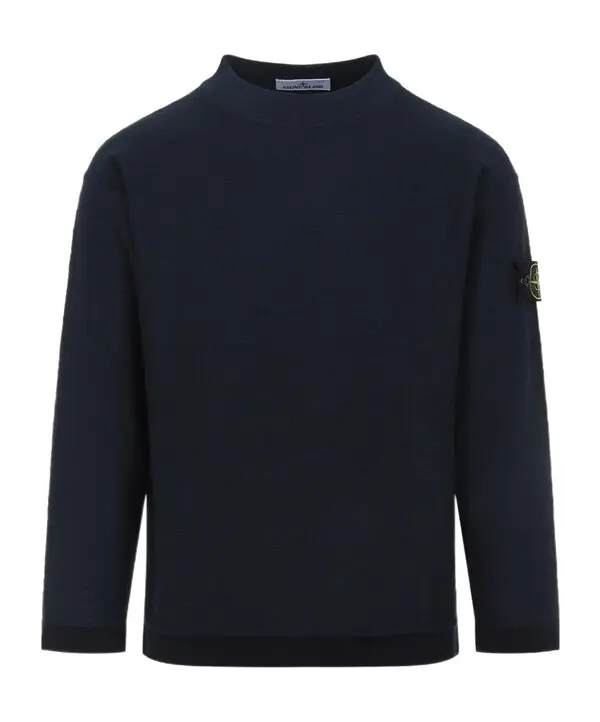 Stone Island Ribbed Mock Neck Sweater