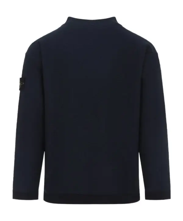 Stone Island Ribbed Mock Neck Sweater