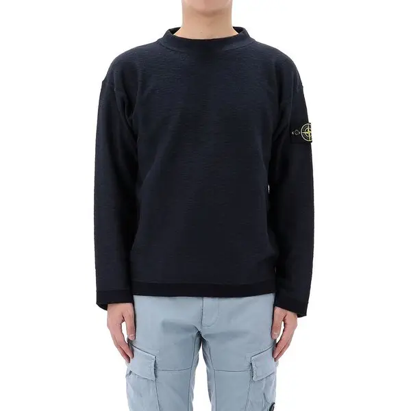 Stone Island Logo Patch Crewneck Jumper