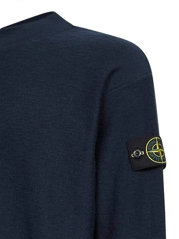 Stone Island Logo Patch Crewneck Jumper