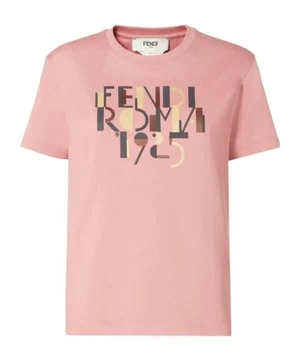 Fendi Cotton T-shirt - Pink