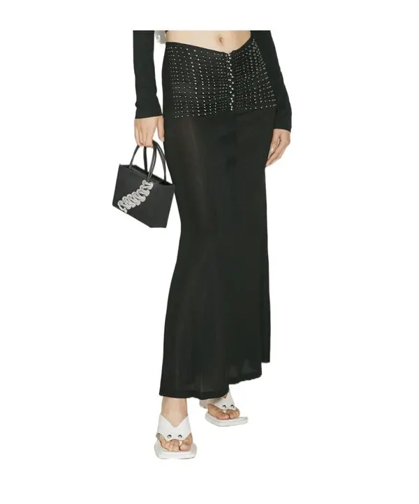 Rabanne High-waisted Studded Maxi Skirt