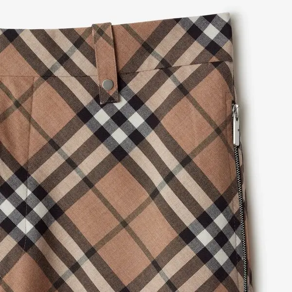 Burberry Checked Tailored Straight-leg Trousers