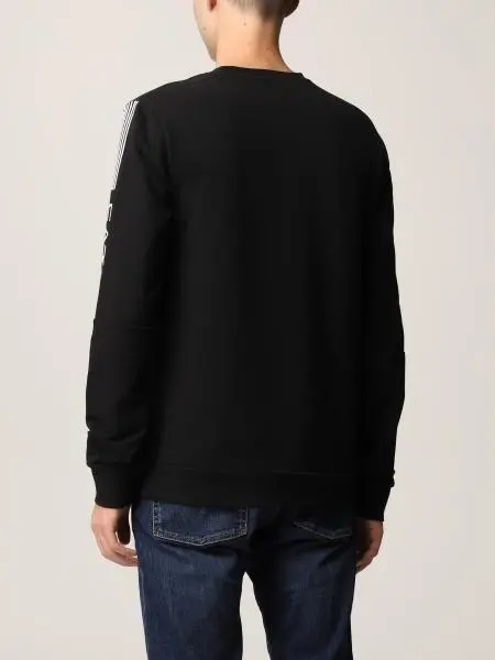 EA7 Logo Print Crewneck Sweatshirt