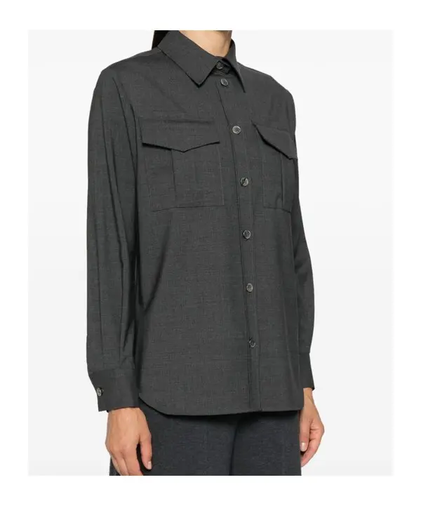P.a.r.o.s.h Long-sleeved Shirt With Chest Pockets