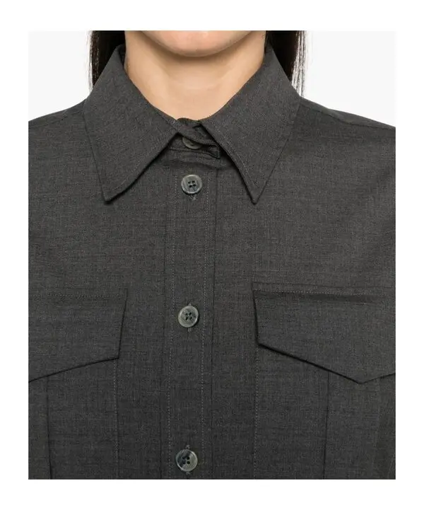 P.a.r.o.s.h Long-sleeved Shirt With Chest Pockets