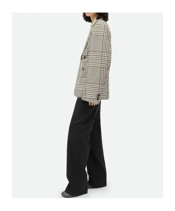 Bottega Veneta Double-breasted Checked Blazer
