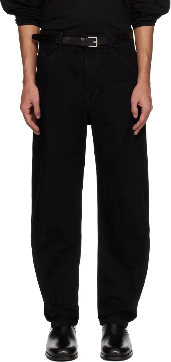 LEMAIRE Twisted Workwear Pants - Black
