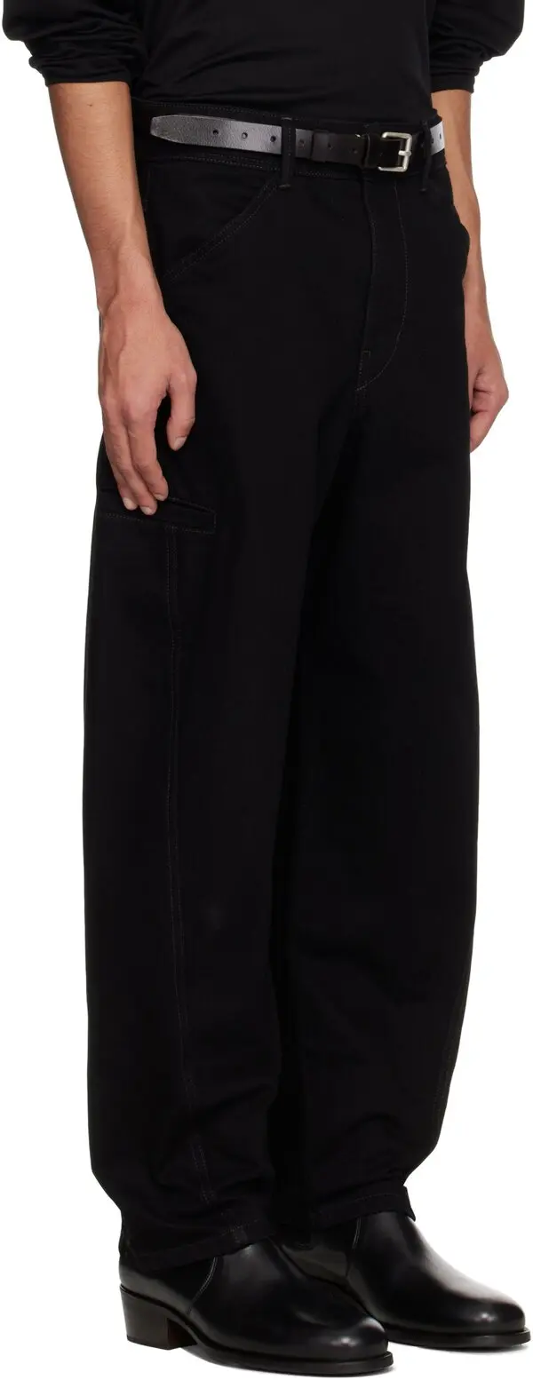 LEMAIRE Twisted Workwear Pants - Black