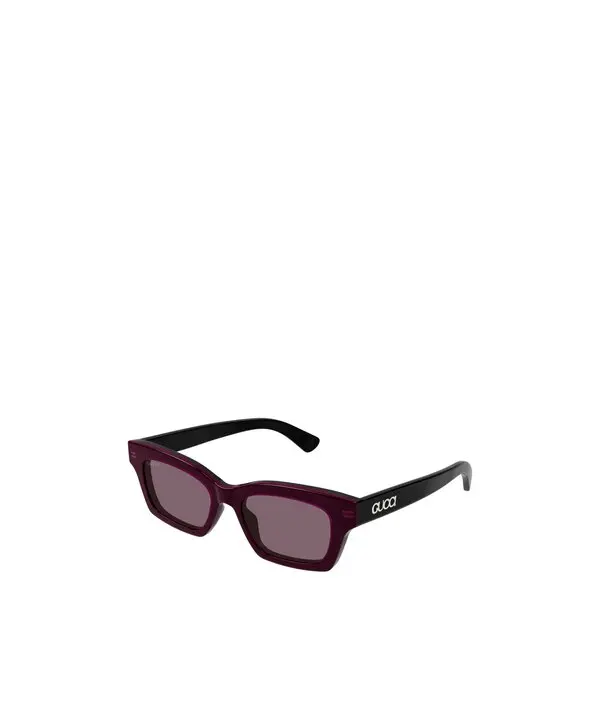 Gucci Cat-eye Frame Sunglasses - Black/violet