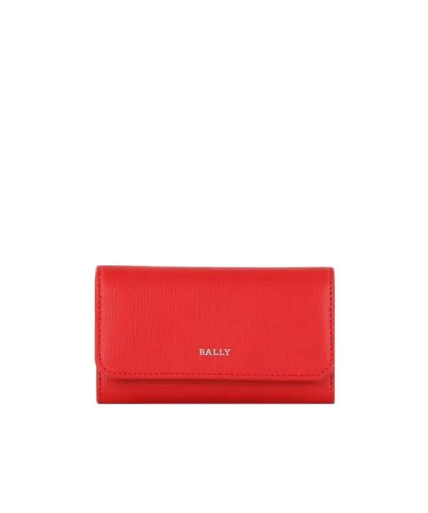 Bally Logo Details Key Bag - Red