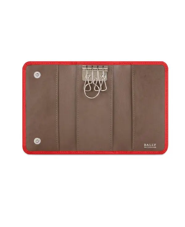 Bally Logo Detail Key Holder - Red