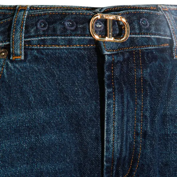 TWINSET Logo Patch Jeans