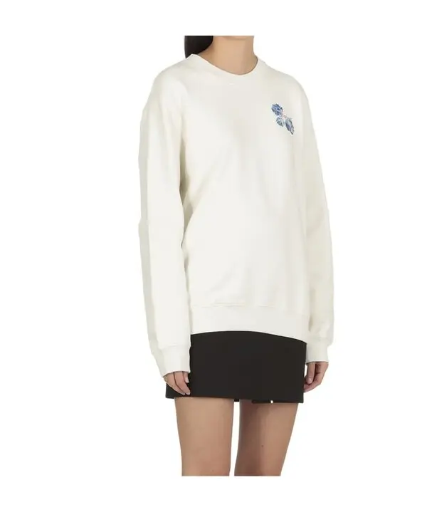 Off-White Arrows Print Crewneck Sweatshirt - White