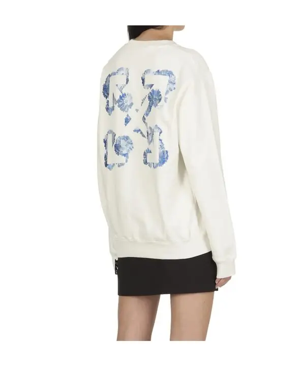 Off-White Arrows Print Crewneck Sweatshirt - White