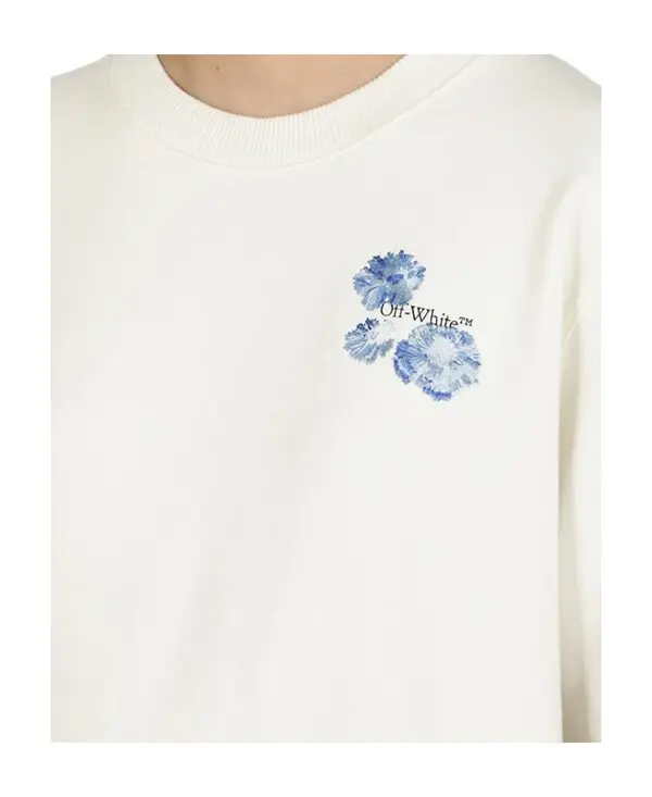 Off-White Arrows Print Crewneck Sweatshirt - White