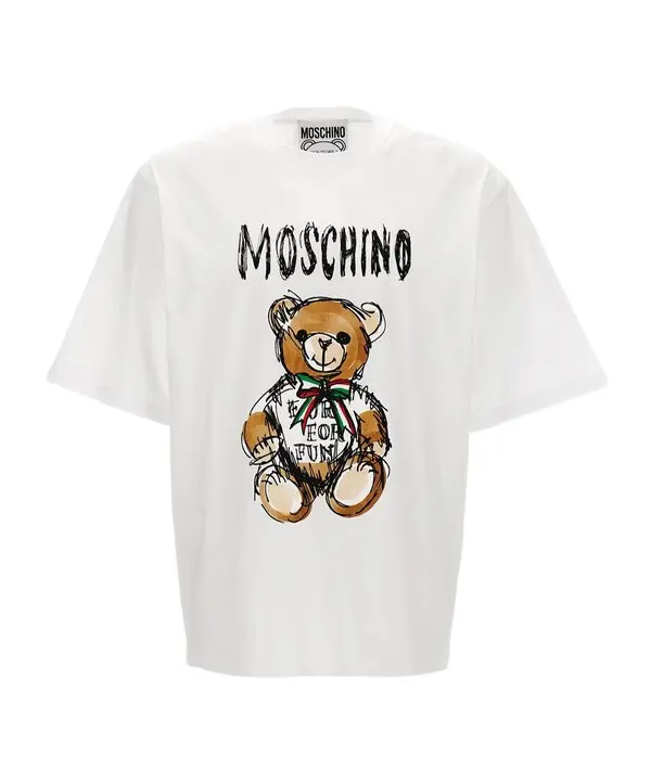 Moschino Teddy Bear-print Cotton T-shirt