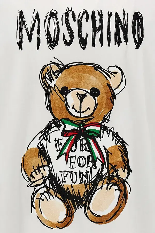 Moschino Teddy Bear-print Cotton T-shirt