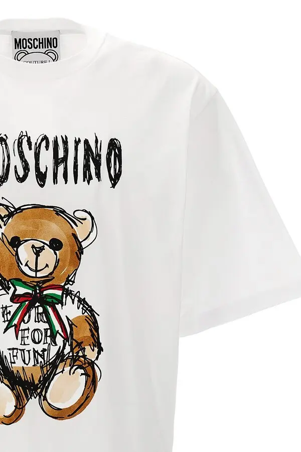 Moschino Teddy Bear-print Cotton T-shirt